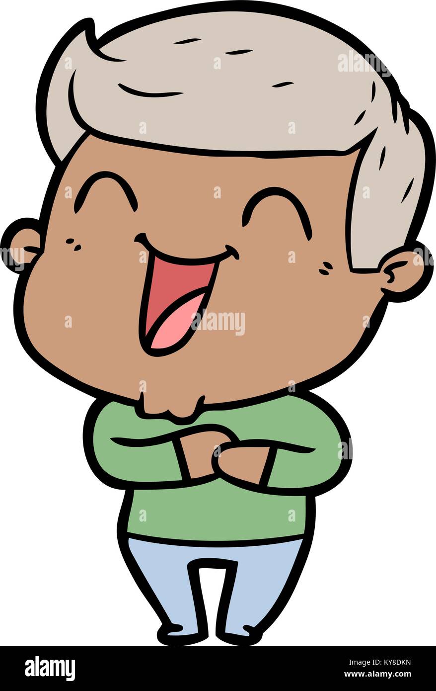 cartoon man laughing Stock Vector Image & Art - Alamy