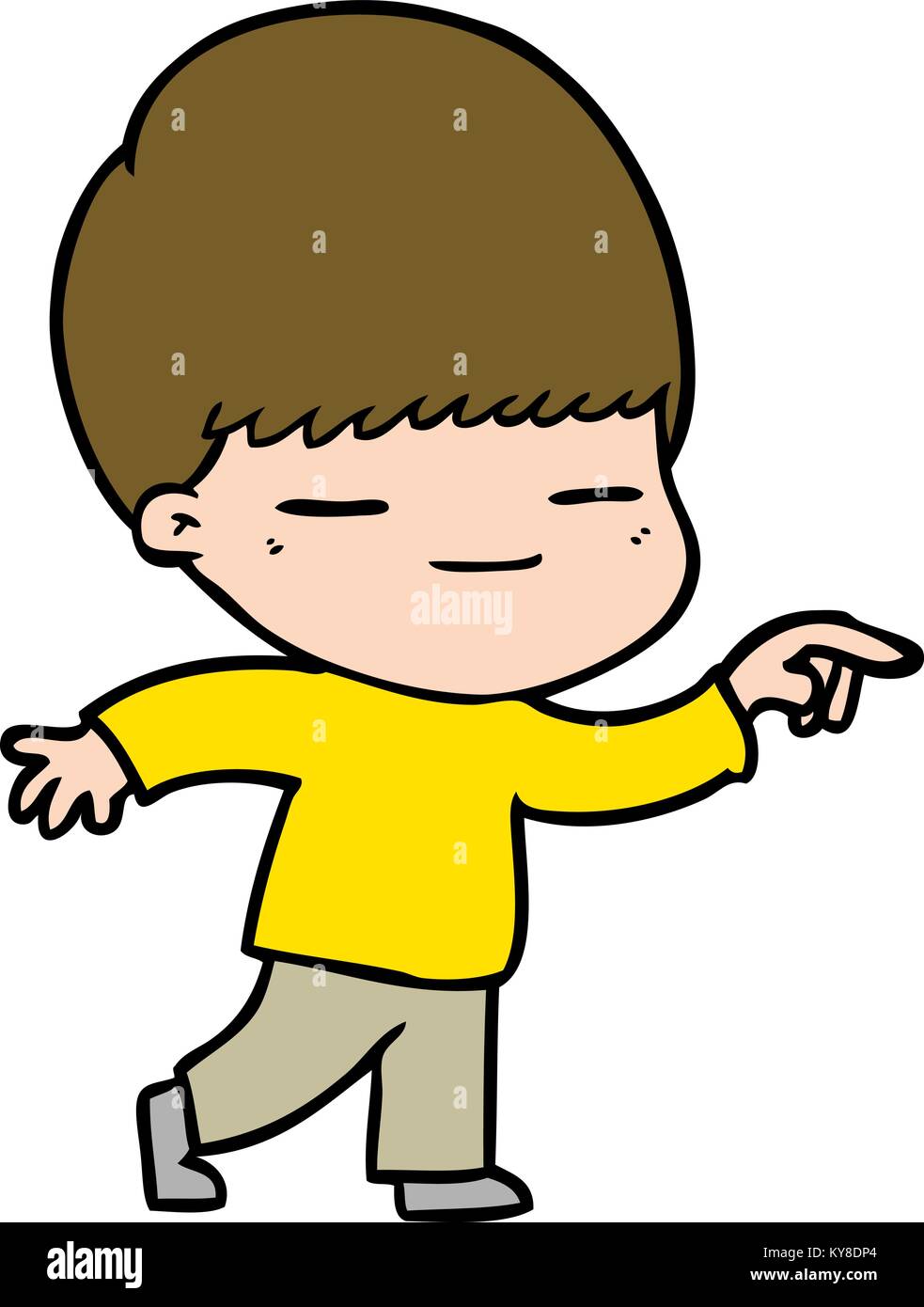 cartoon smug boy Stock Vector Image & Art - Alamy