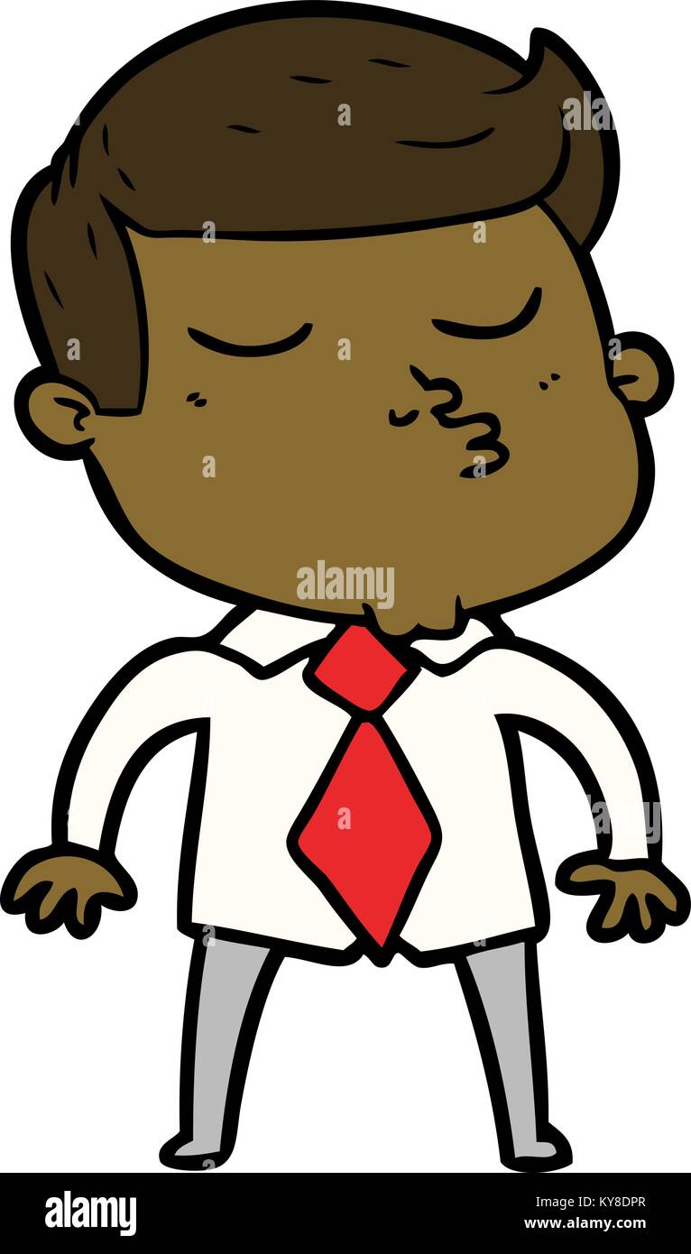 cartoon model guy pouting Stock Vector Image & Art - Alamy