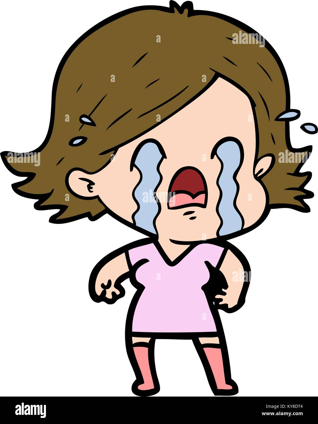 cartoon woman crying Stock Vector Image & Art - Alamy