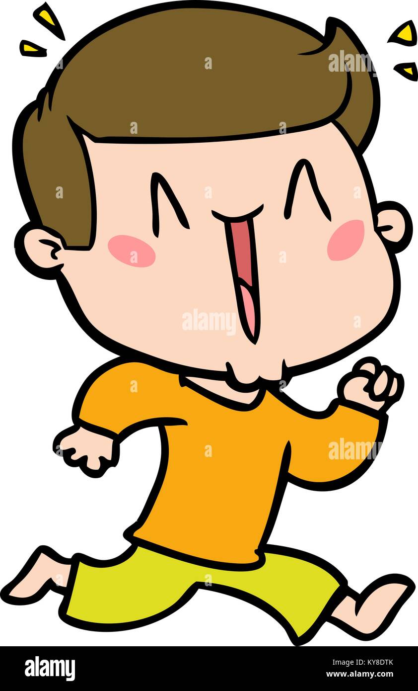 cartoon excited man Stock Vector Image & Art - Alamy