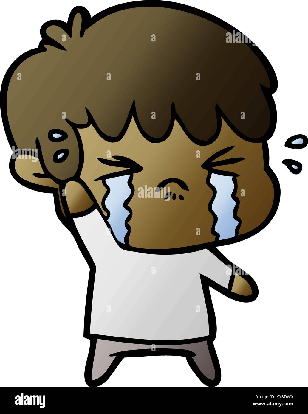 cartoon boy crying Stock Vector Image & Art - Alamy