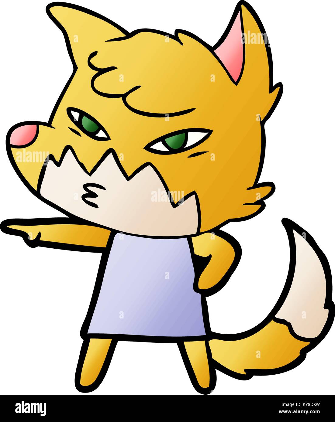 clever cartoon fox Stock Vector Image & Art - Alamy