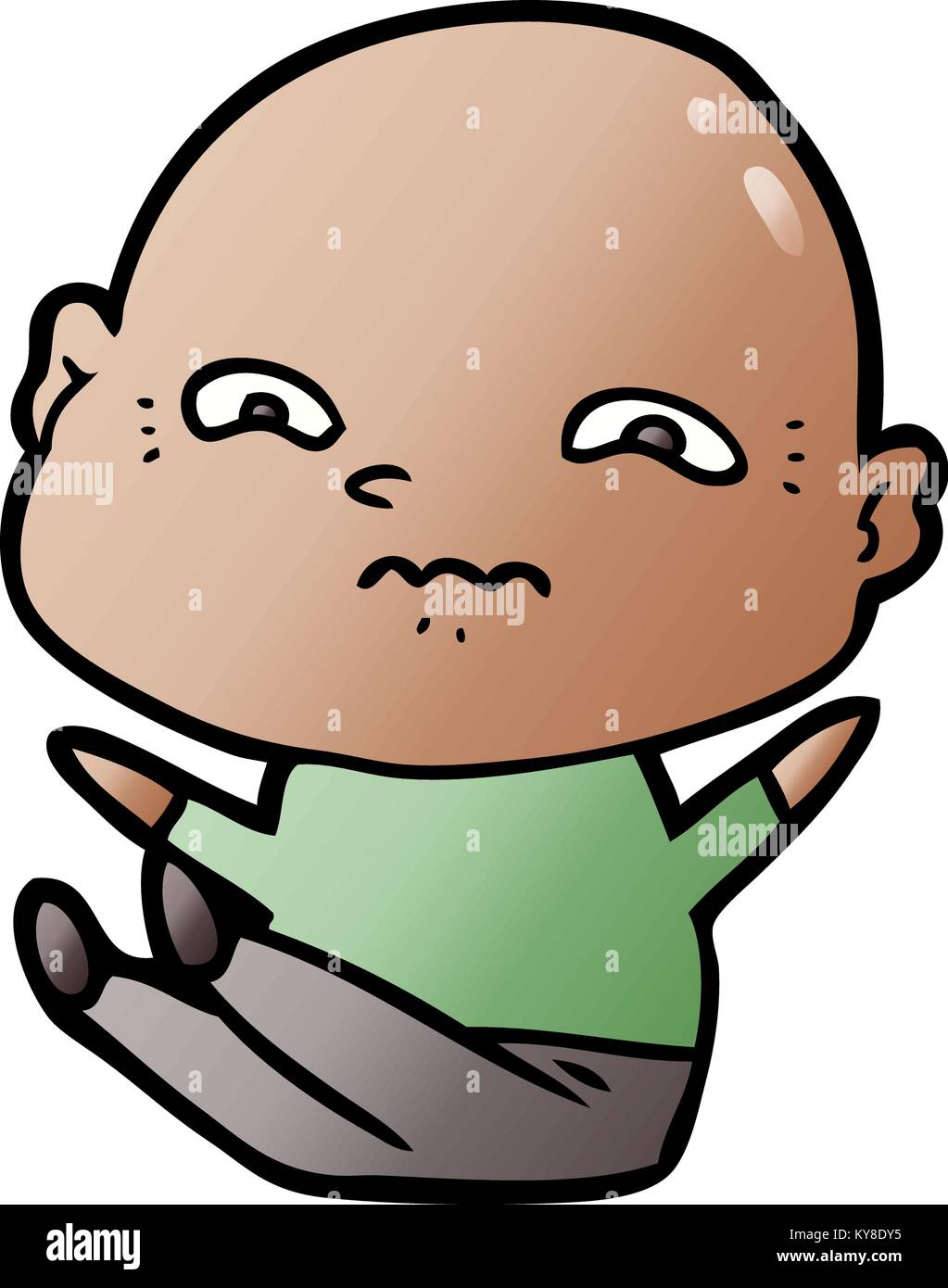 cartoon nervous man Stock Vector Image & Art - Alamy