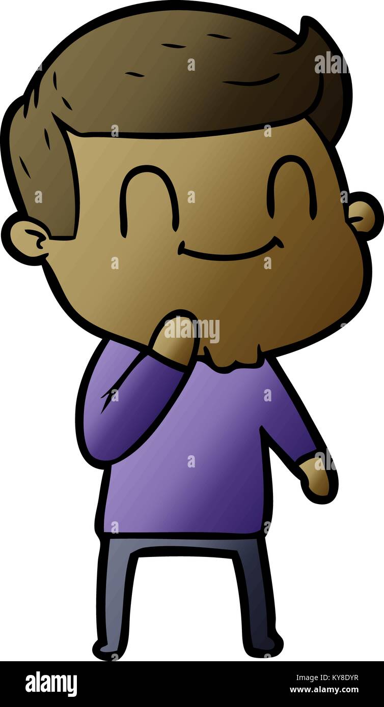 cartoon friendly man Stock Vector Image & Art - Alamy