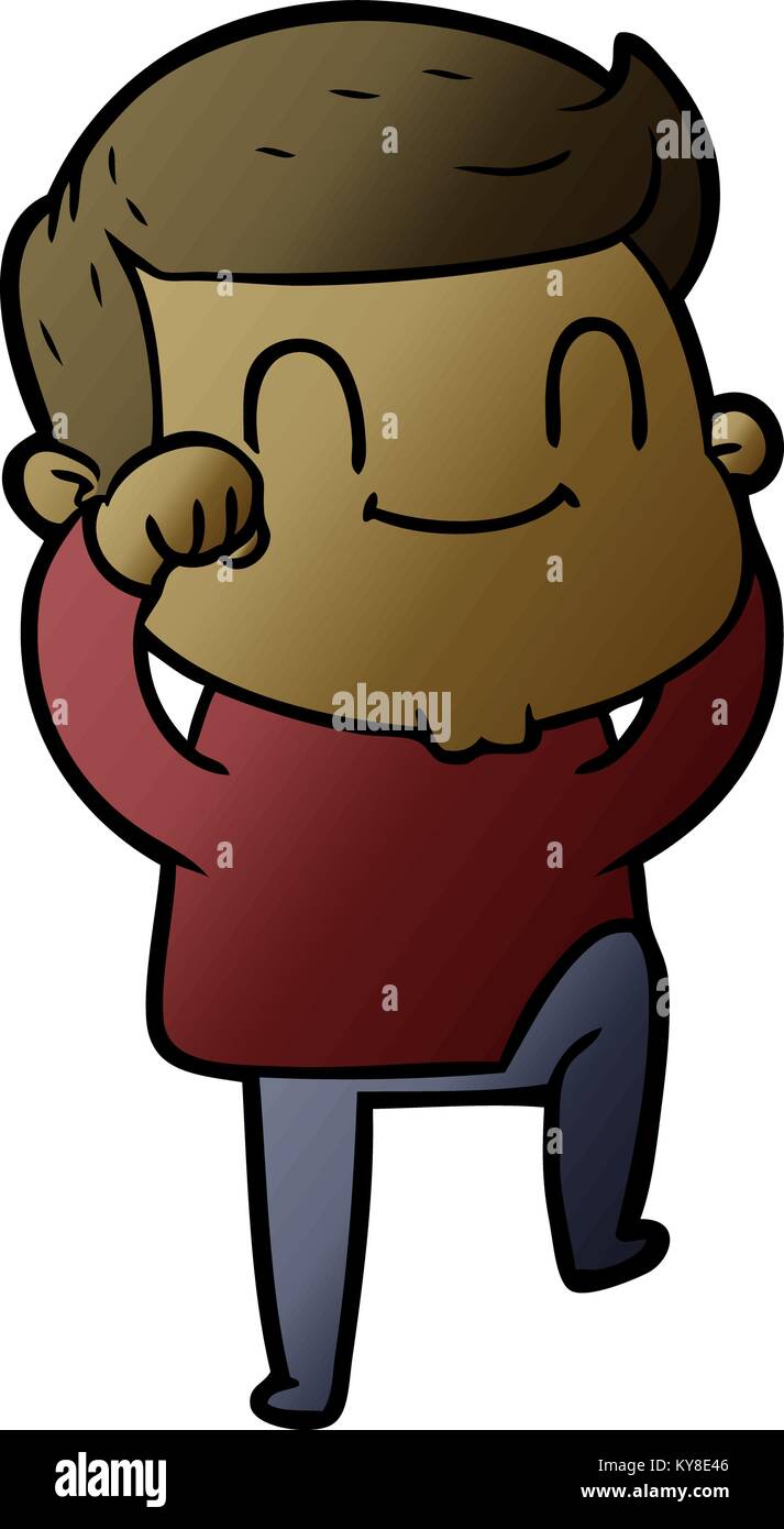 cartoon friendly man Stock Vector Image & Art - Alamy