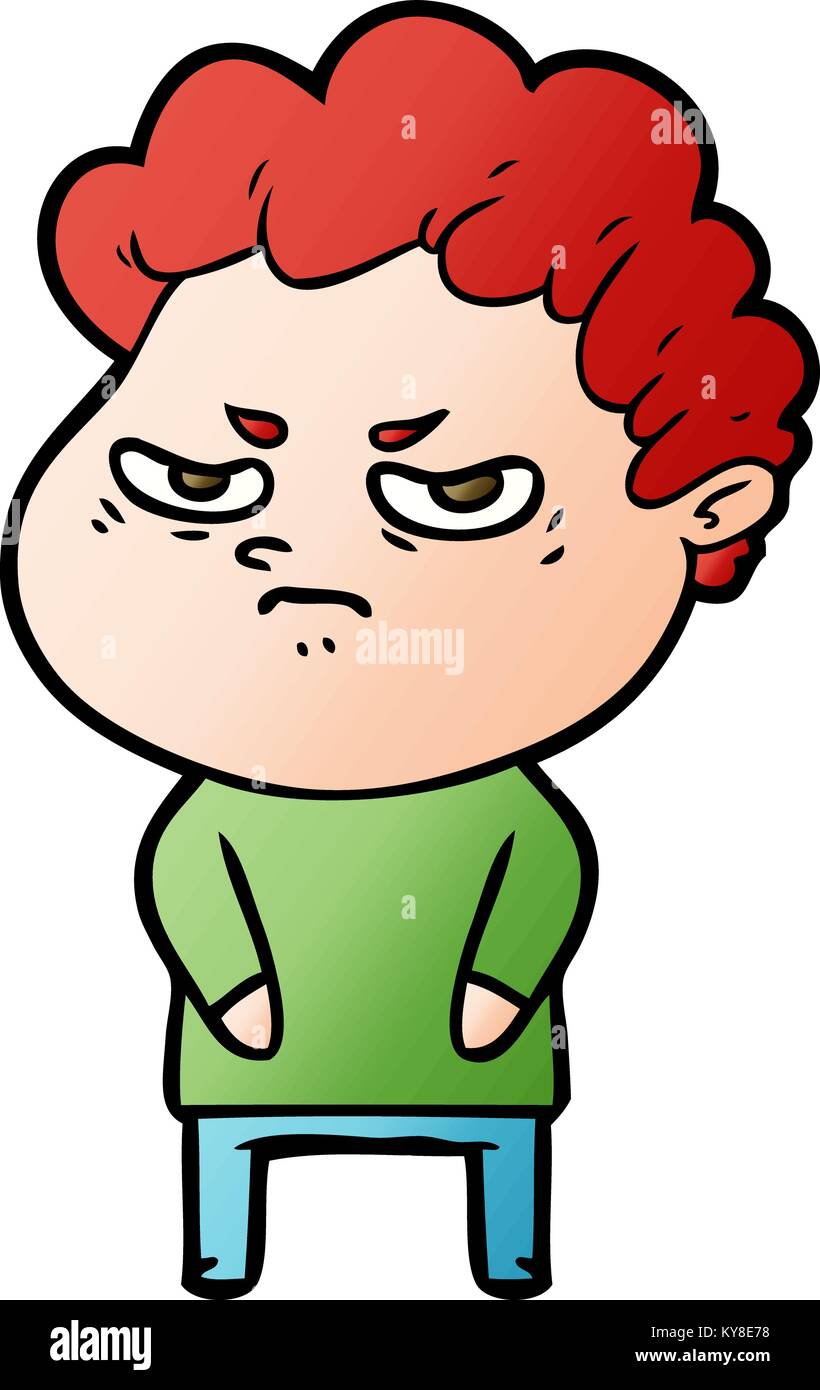 cartoon angry man Stock Vector Image & Art - Alamy