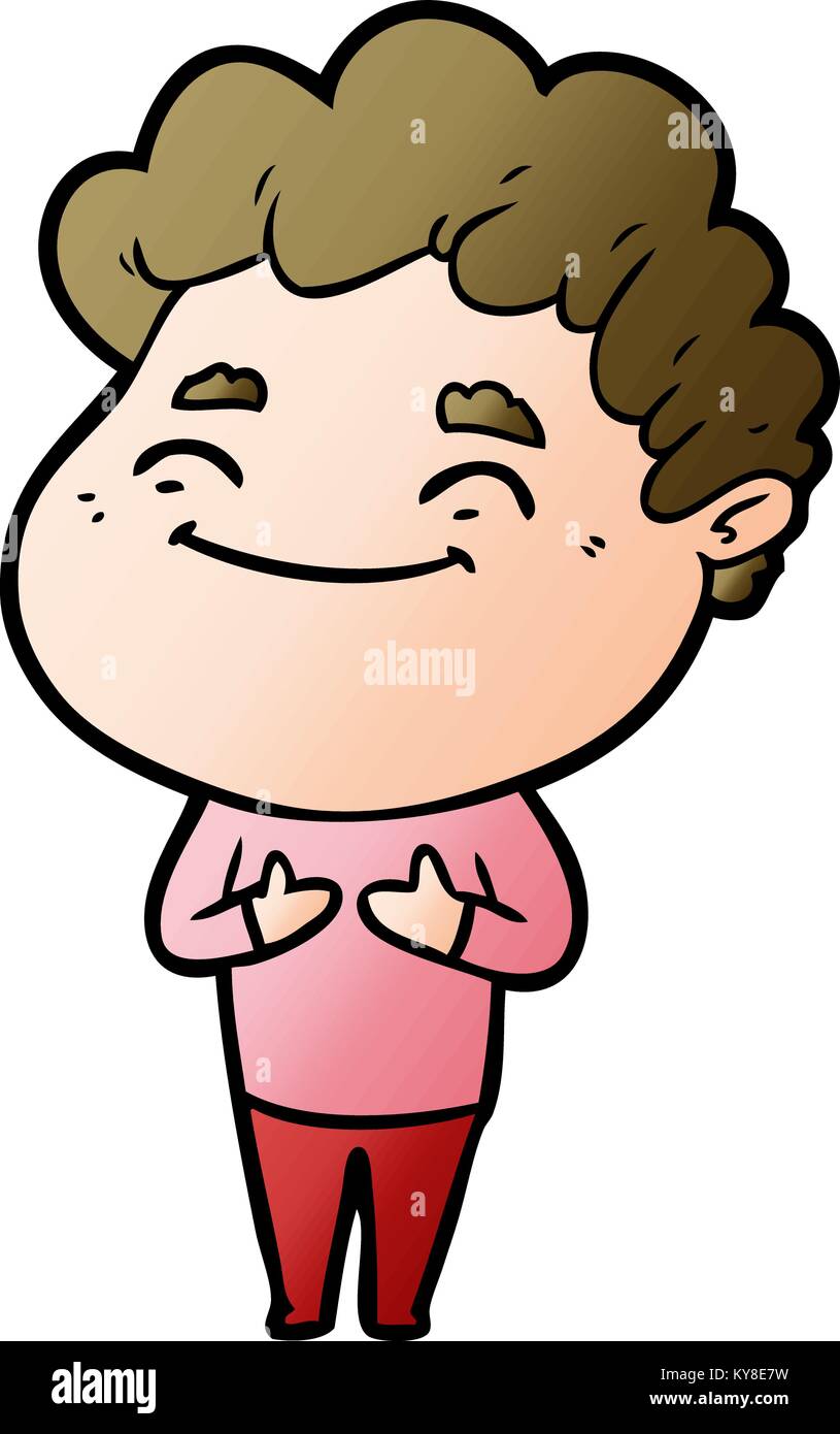 cartoon friendly man Stock Vector Image & Art - Alamy