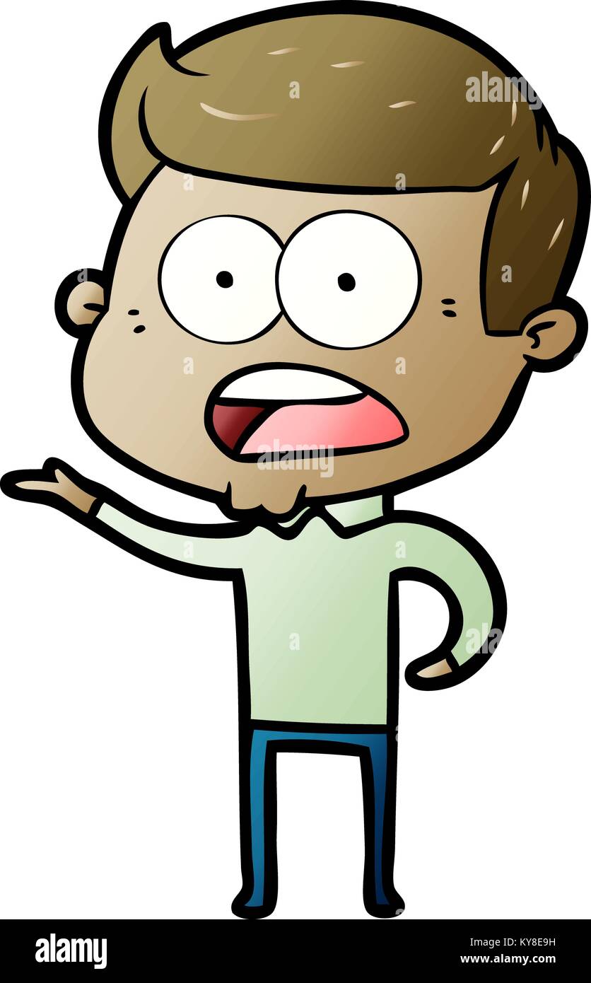 cartoon shocked man Stock Vector Image & Art - Alamy