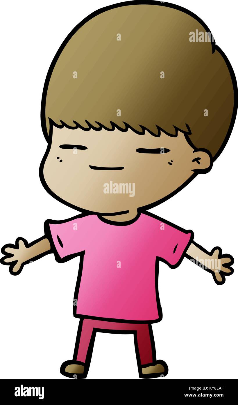 cartoon smug boy Stock Vector Image & Art - Alamy