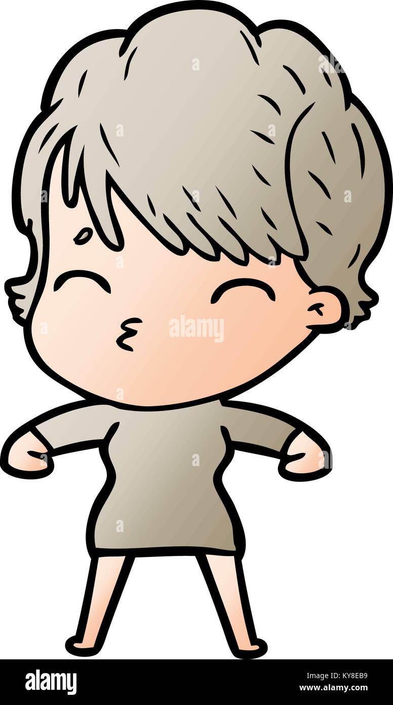 cartoon woman thinking Stock Vector Image & Art - Alamy