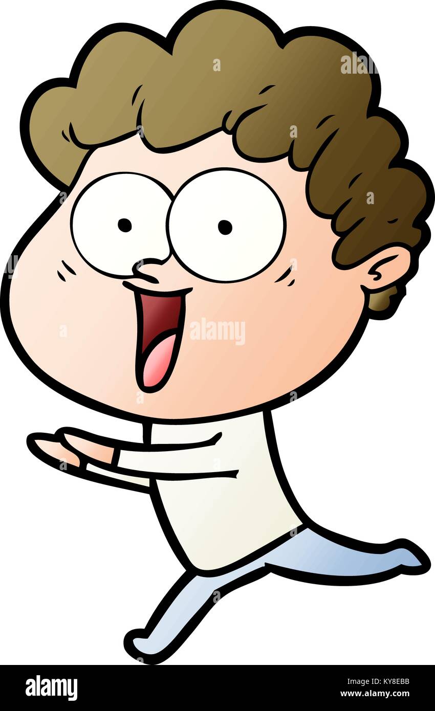 excited man cartoon Stock Vector Image & Art - Alamy