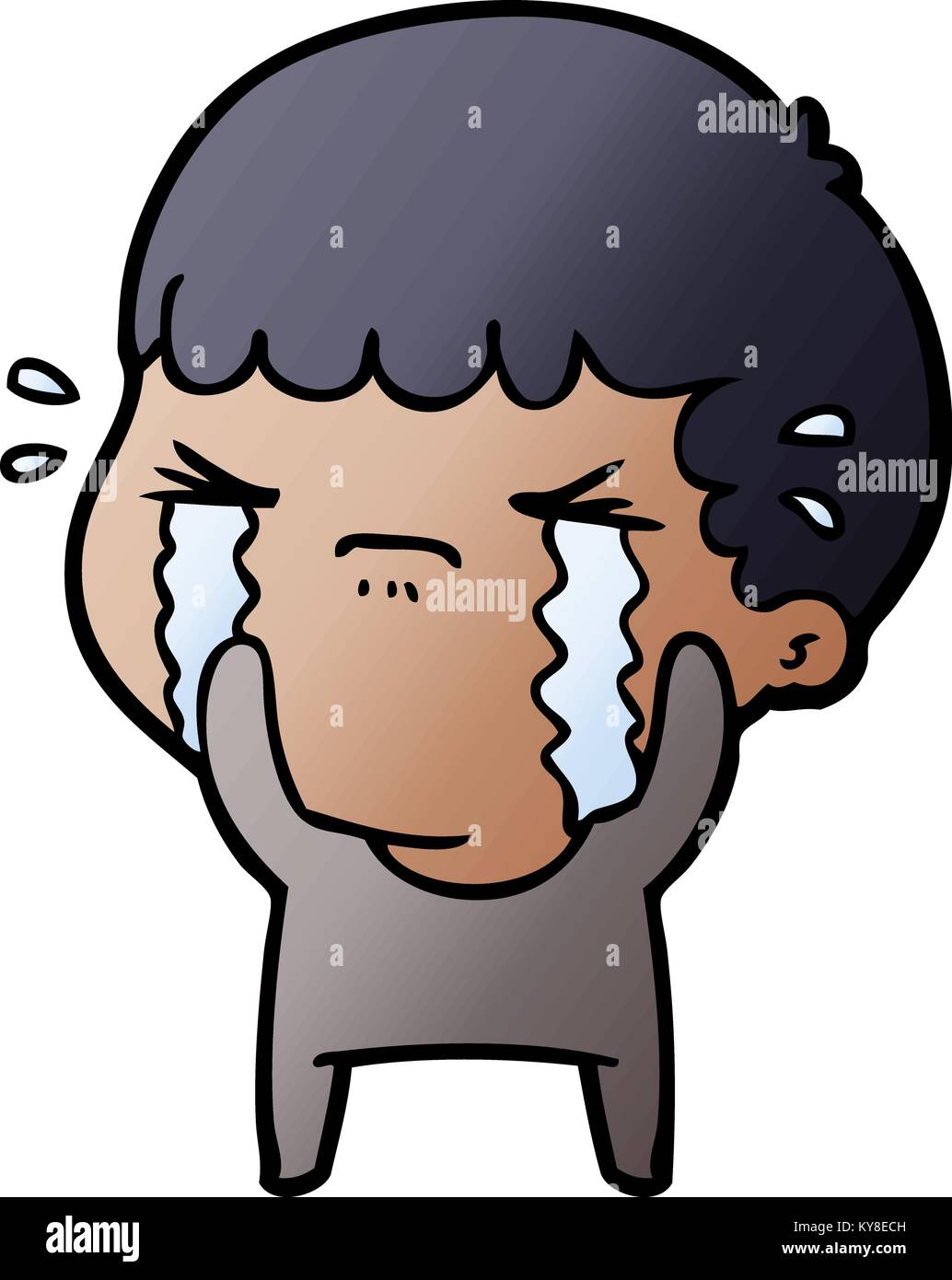 cartoon man crying Stock Vector Image & Art - Alamy