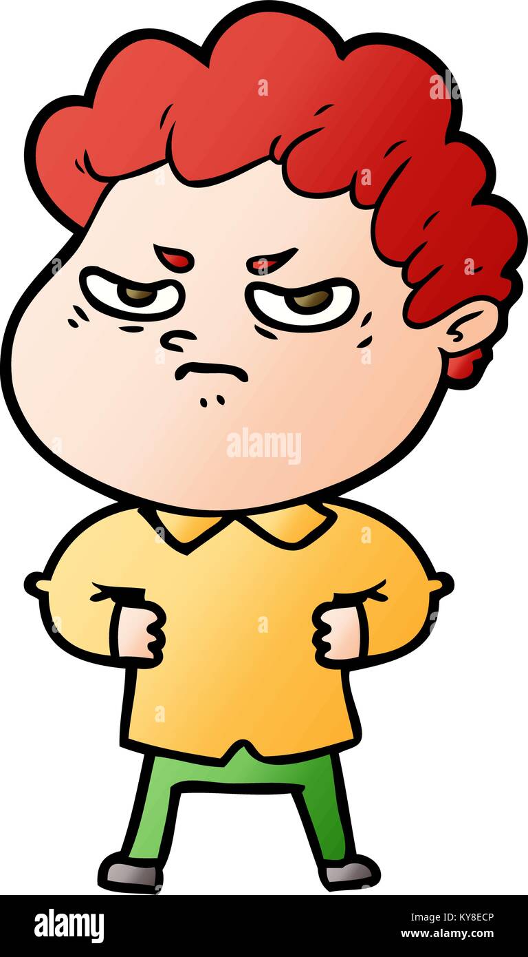 cartoon angry man Stock Vector Image & Art - Alamy