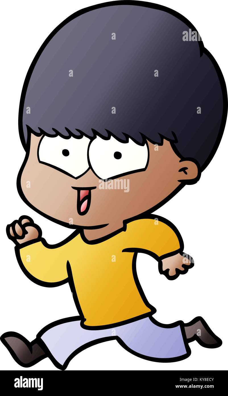 cartoon happy boy Stock Vector Image & Art - Alamy