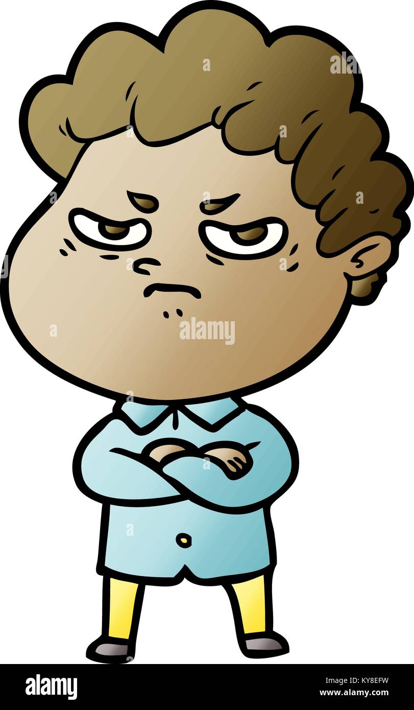 cartoon angry man Stock Vector Image & Art - Alamy