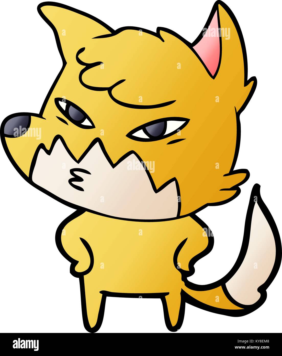 clever cartoon fox Stock Vector Image & Art - Alamy