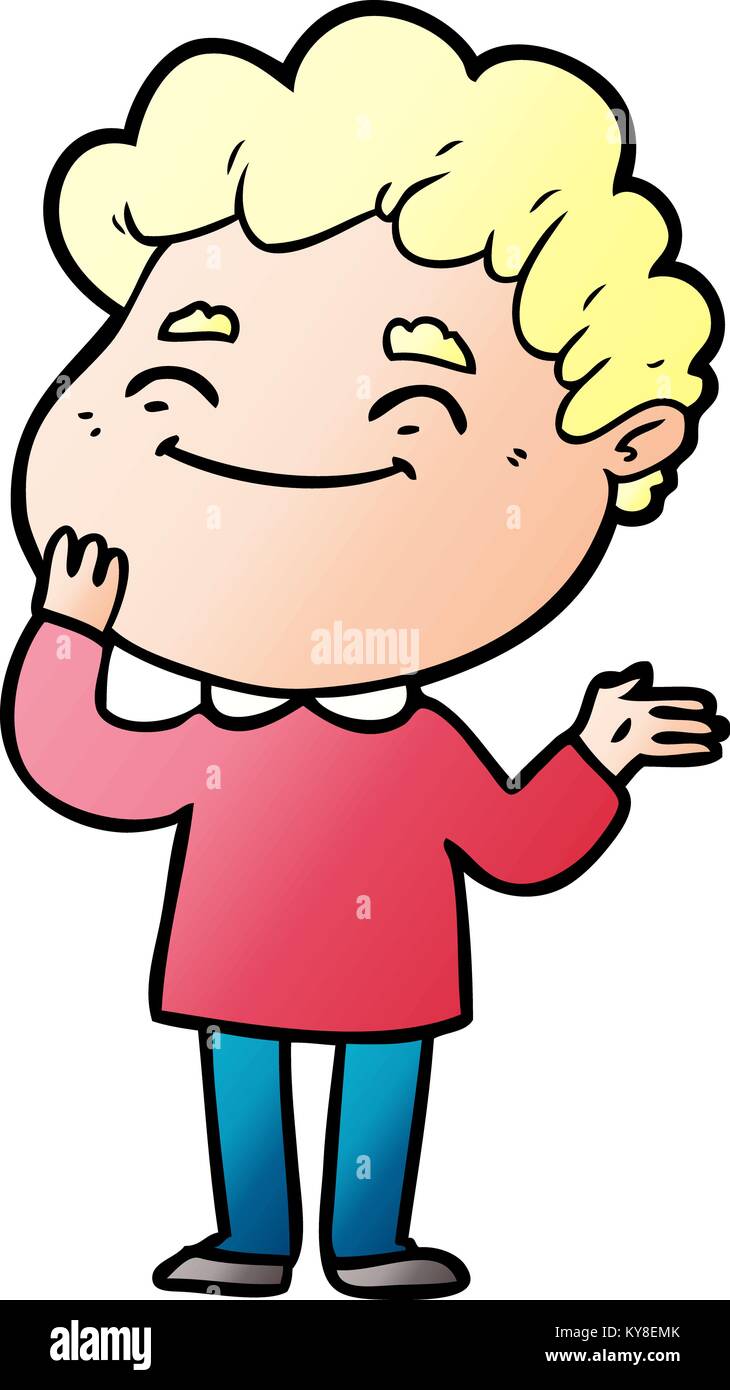 cartoon friendly man Stock Vector Image & Art - Alamy