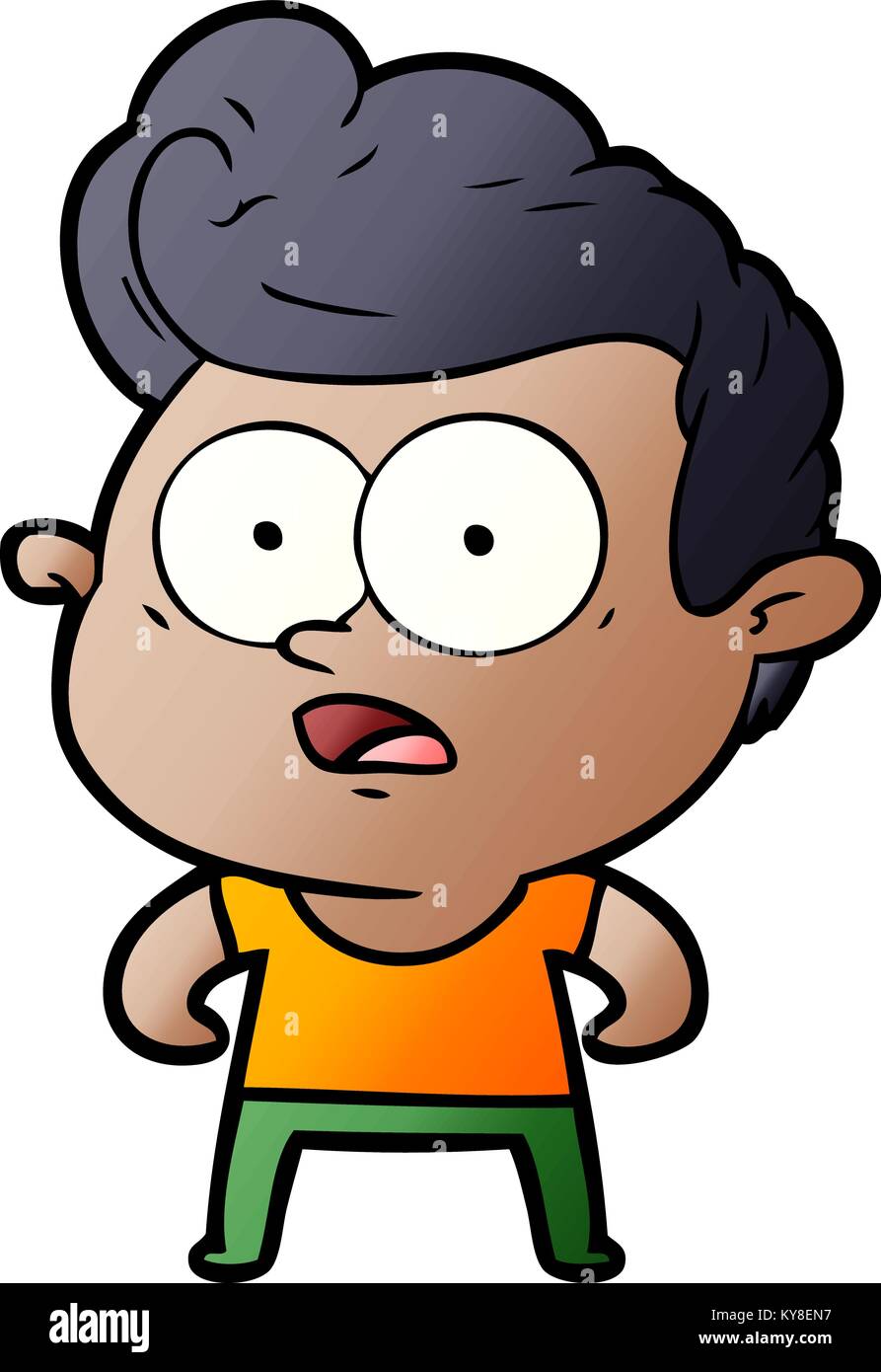 cartoon staring man Stock Vector Image & Art - Alamy