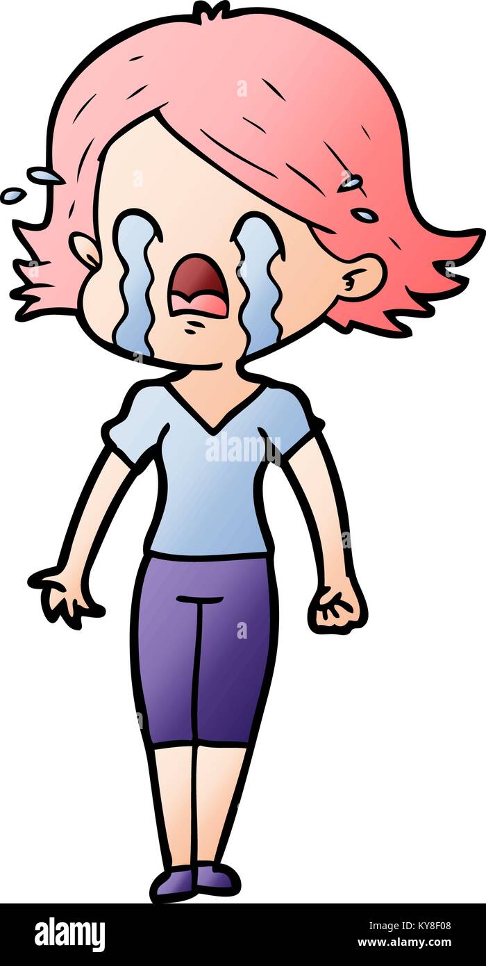 cartoon woman crying Stock Vector Image & Art - Alamy