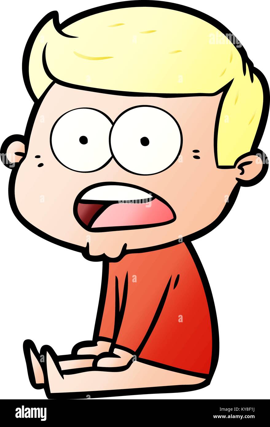 cartoon shocked man Stock Vector Image & Art - Alamy