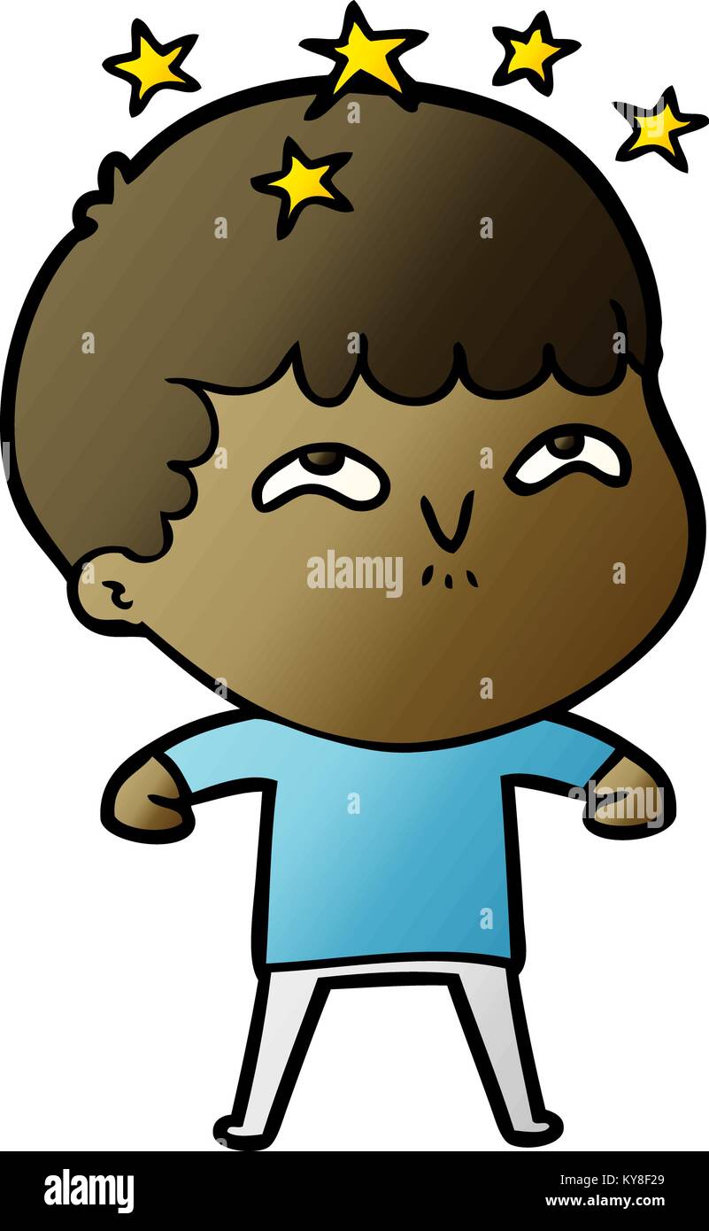 cartoon amazed boy Stock Vector Image & Art - Alamy