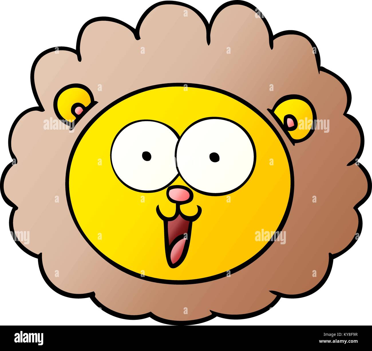cartoon lion face Stock Vector Image & Art - Alamy