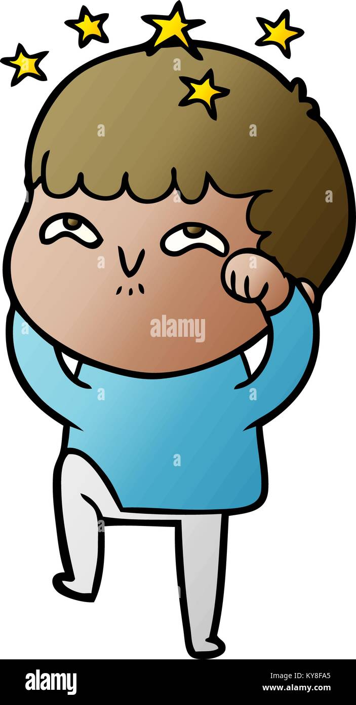 cartoon amazed boy Stock Vector Image & Art - Alamy