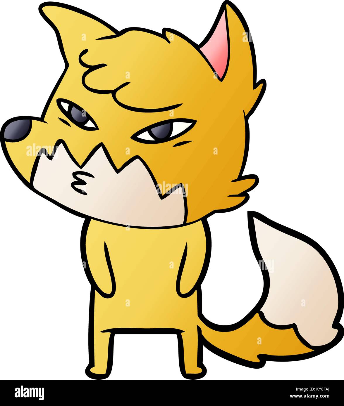 clever cartoon fox Stock Vector Image & Art - Alamy