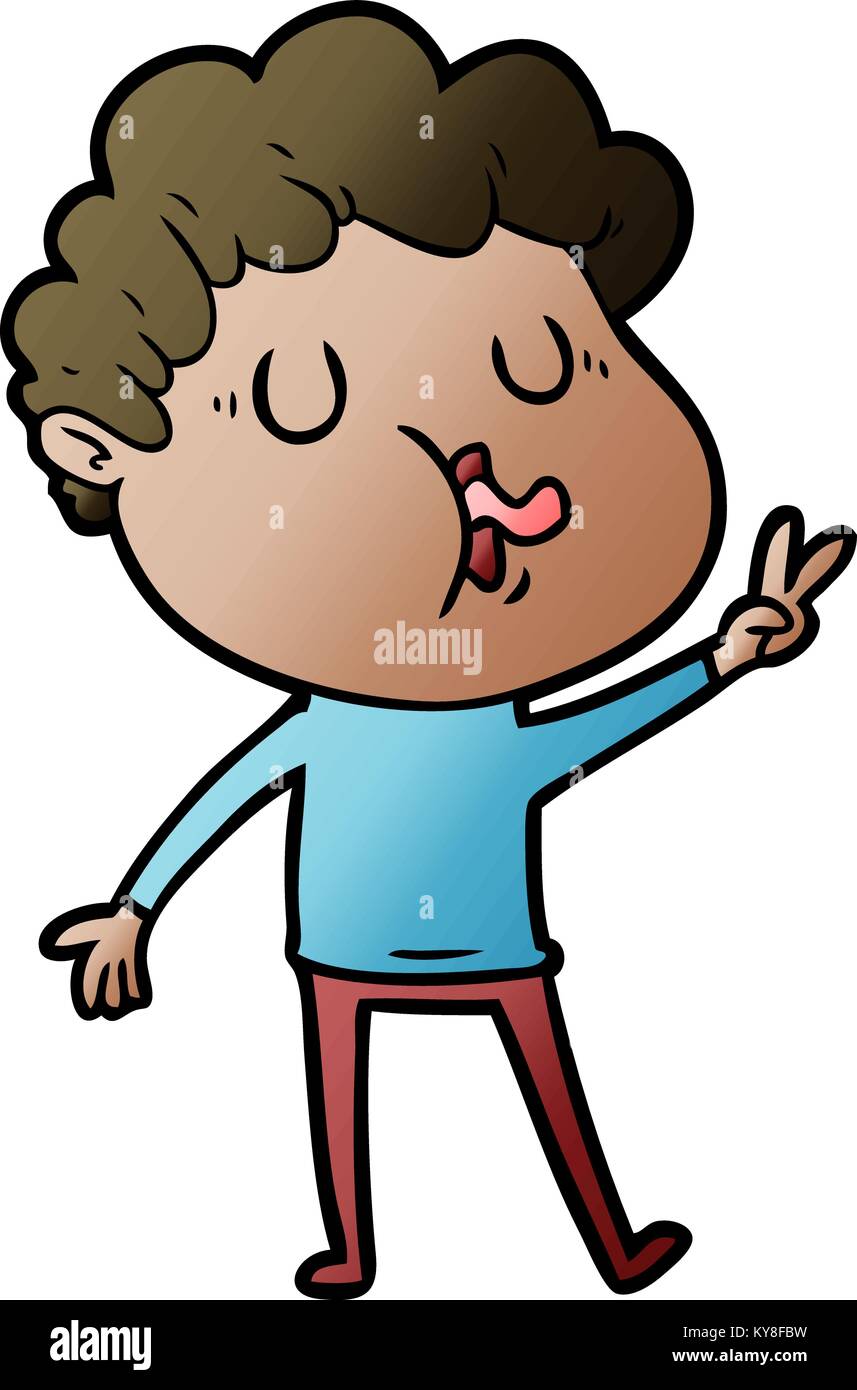 cartoon man singing Stock Vector Image & Art - Alamy