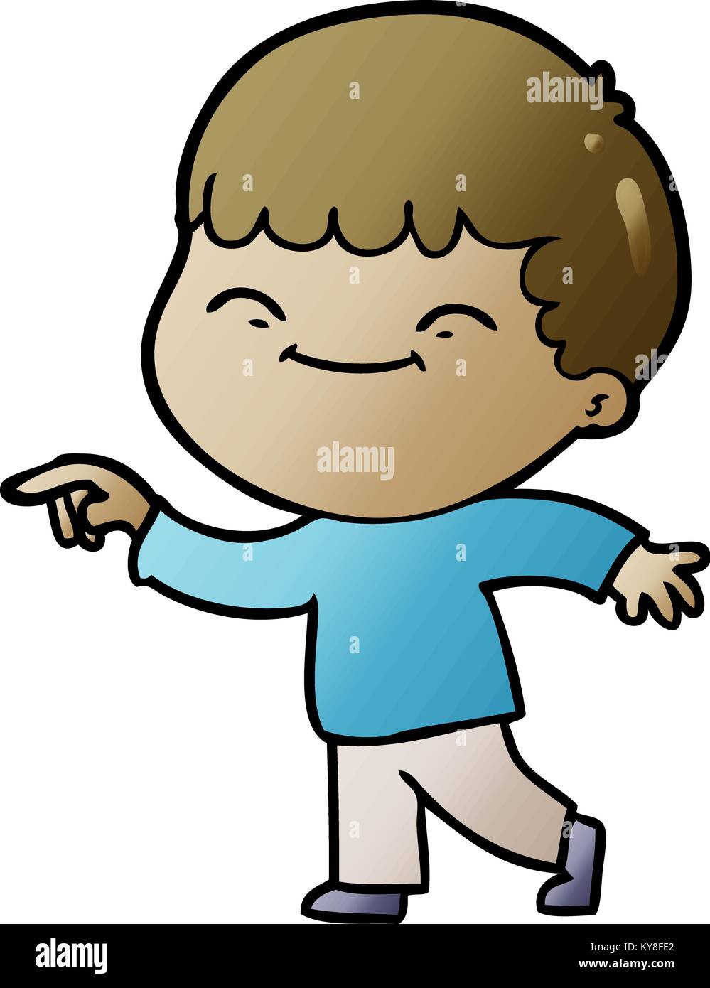 cartoon smiling boy Stock Vector Image & Art - Alamy