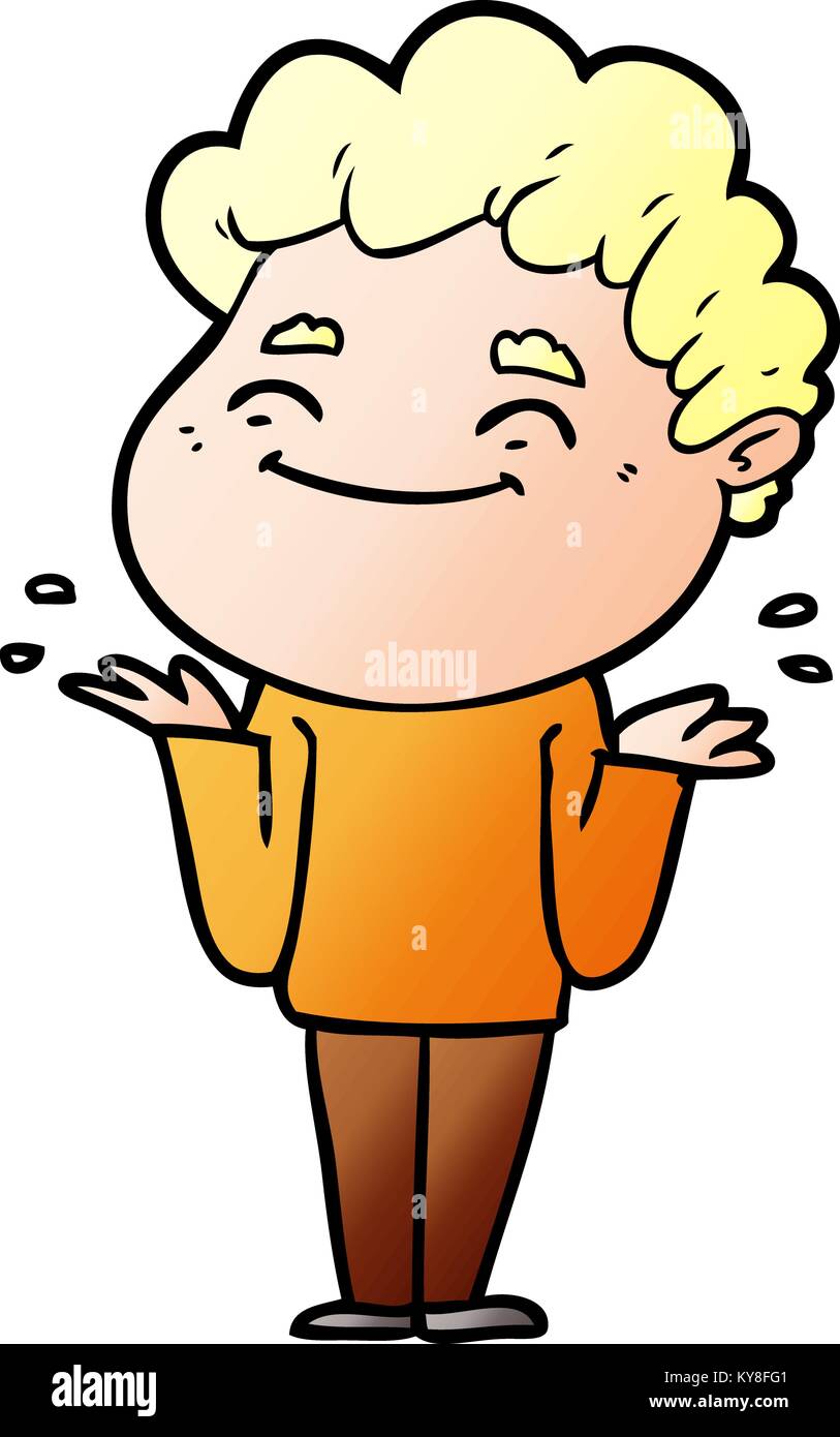 cartoon friendly man Stock Vector Image & Art - Alamy