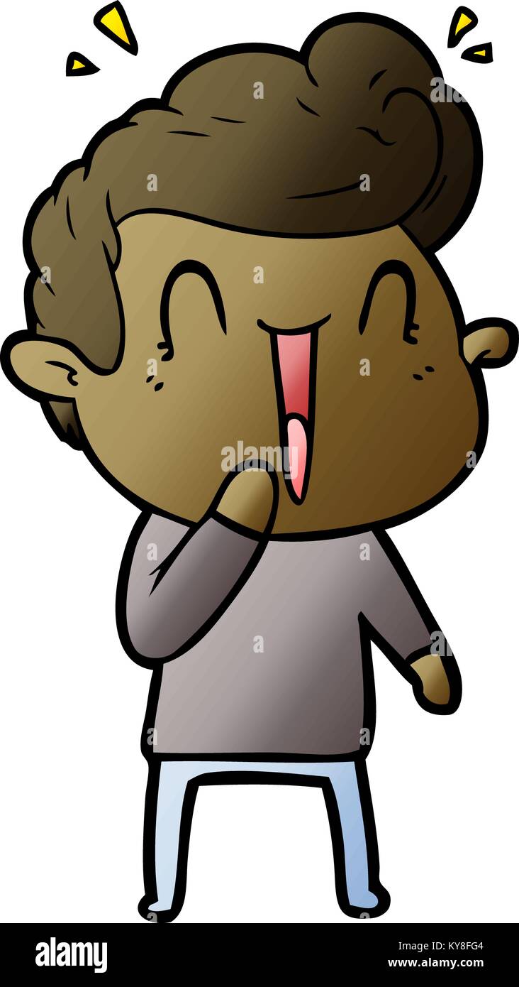 cartoon excited man Stock Vector Image & Art - Alamy