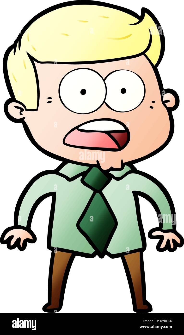 cartoon shocked man Stock Vector Image & Art - Alamy