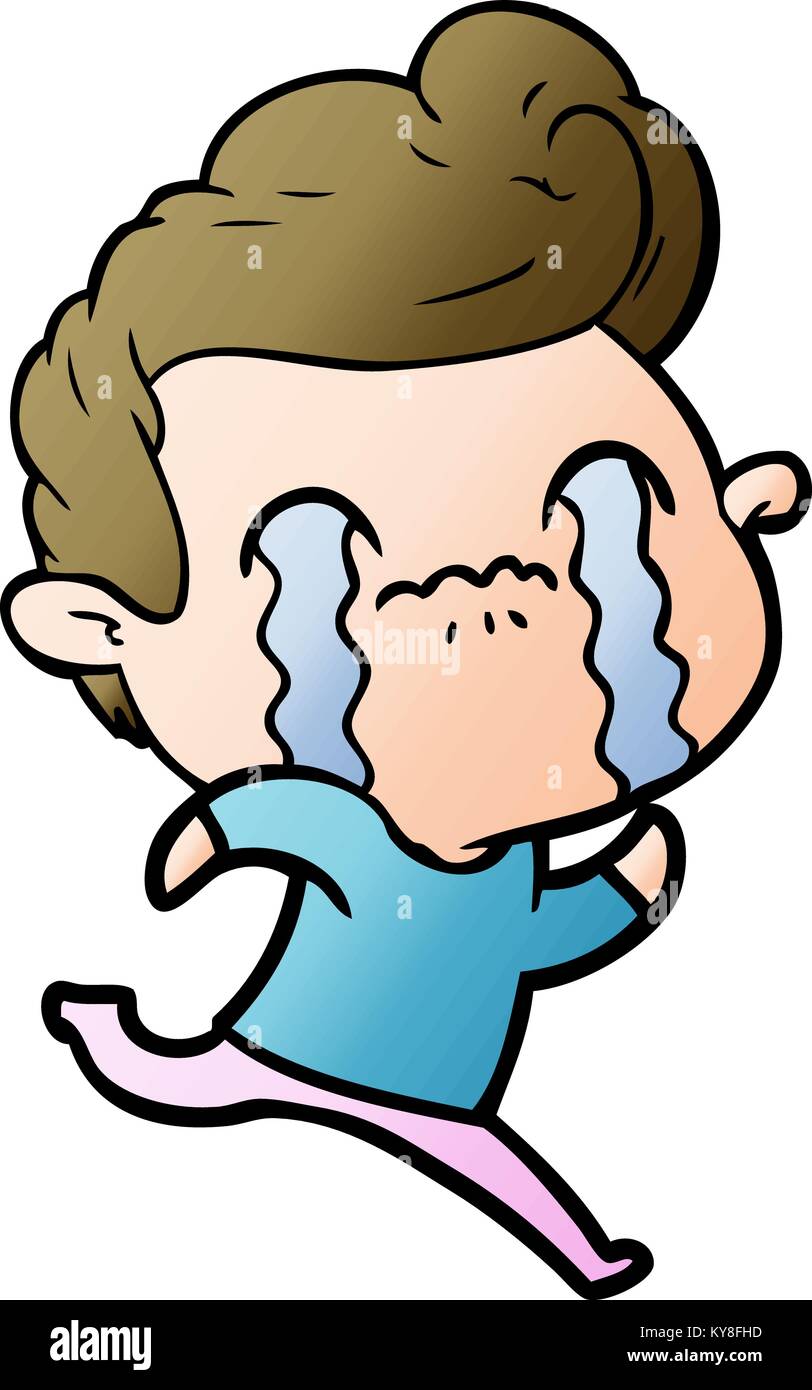 cartoon man crying Stock Vector Image & Art - Alamy