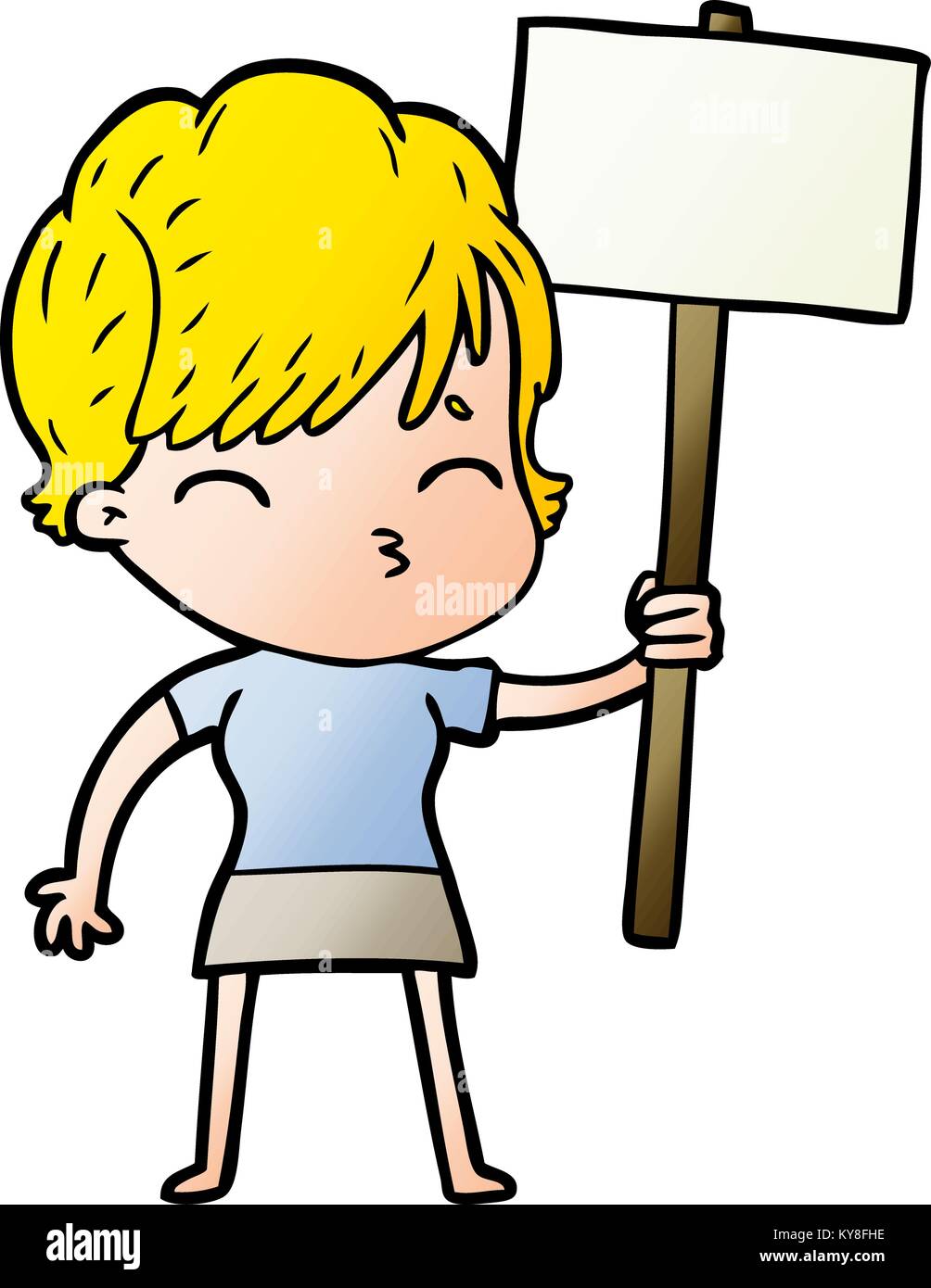 cartoon woman thinking Stock Vector Image & Art - Alamy