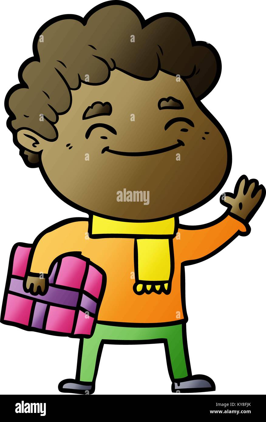 cartoon friendly man Stock Vector Image & Art - Alamy