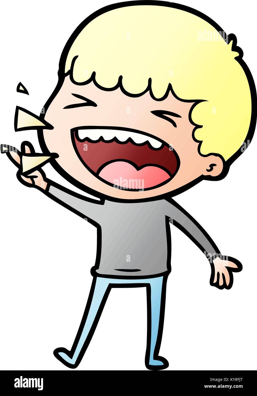 cartoon laughing man Stock Vector Image & Art - Alamy