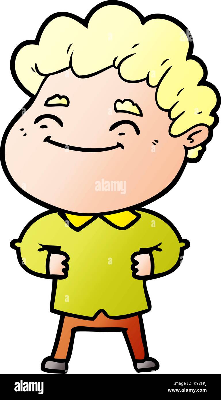 cartoon friendly man Stock Vector Image & Art - Alamy