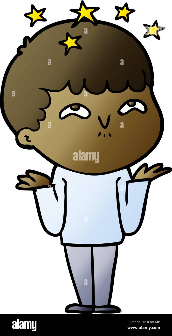 cartoon amazed boy Stock Vector Image & Art - Alamy