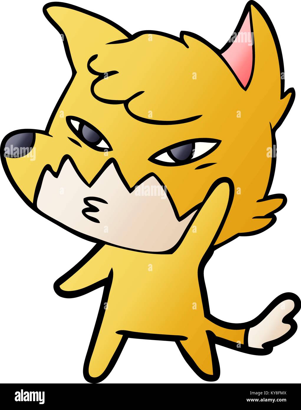 clever cartoon fox Stock Vector Image & Art - Alamy