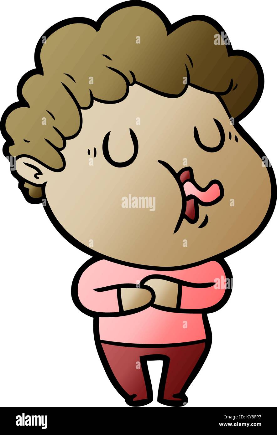 cartoon man singing Stock Vector Image & Art - Alamy