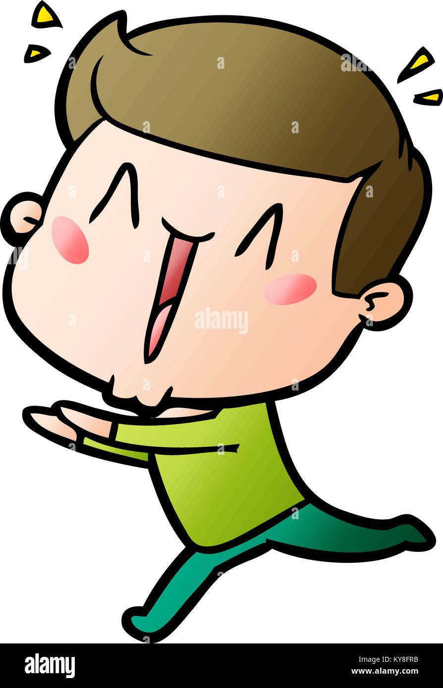 cartoon excited man Stock Vector Image & Art - Alamy