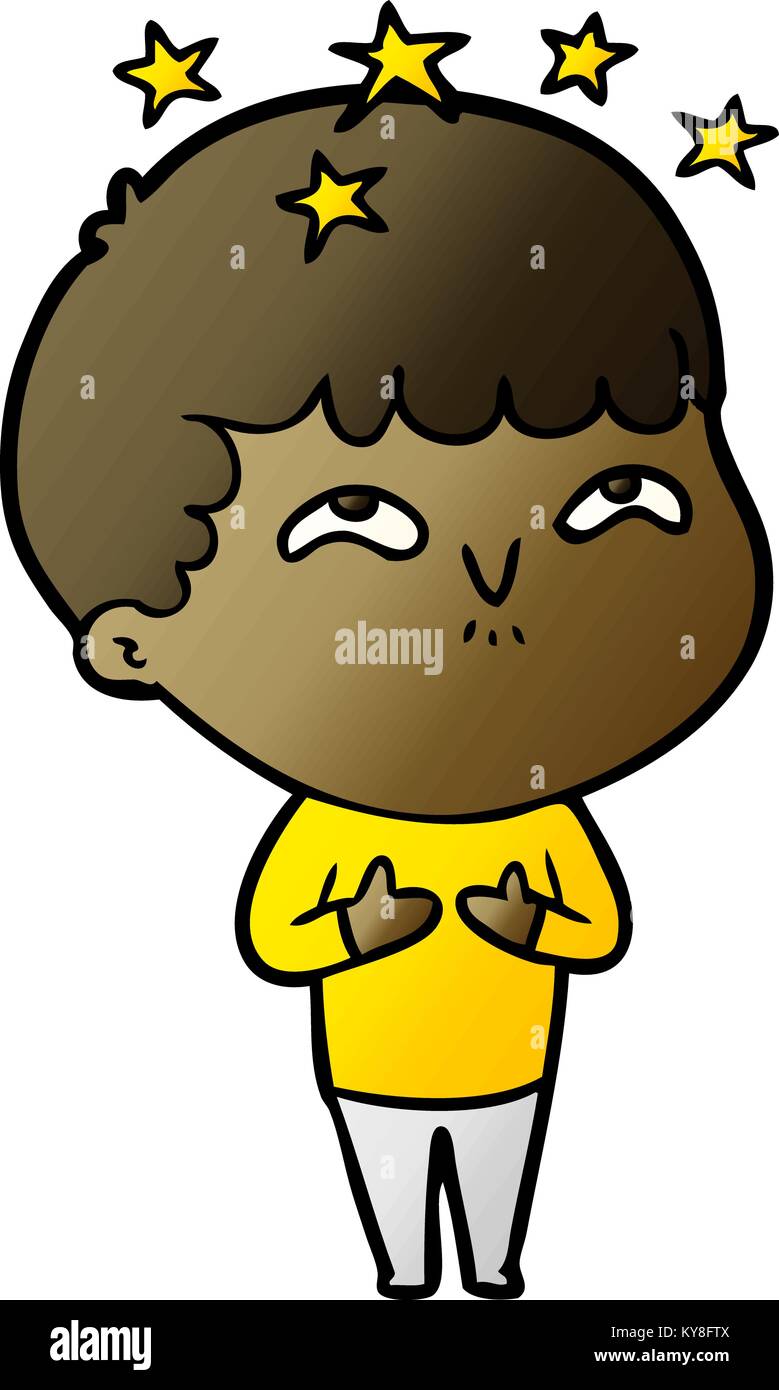 cartoon amazed boy Stock Vector Image & Art - Alamy