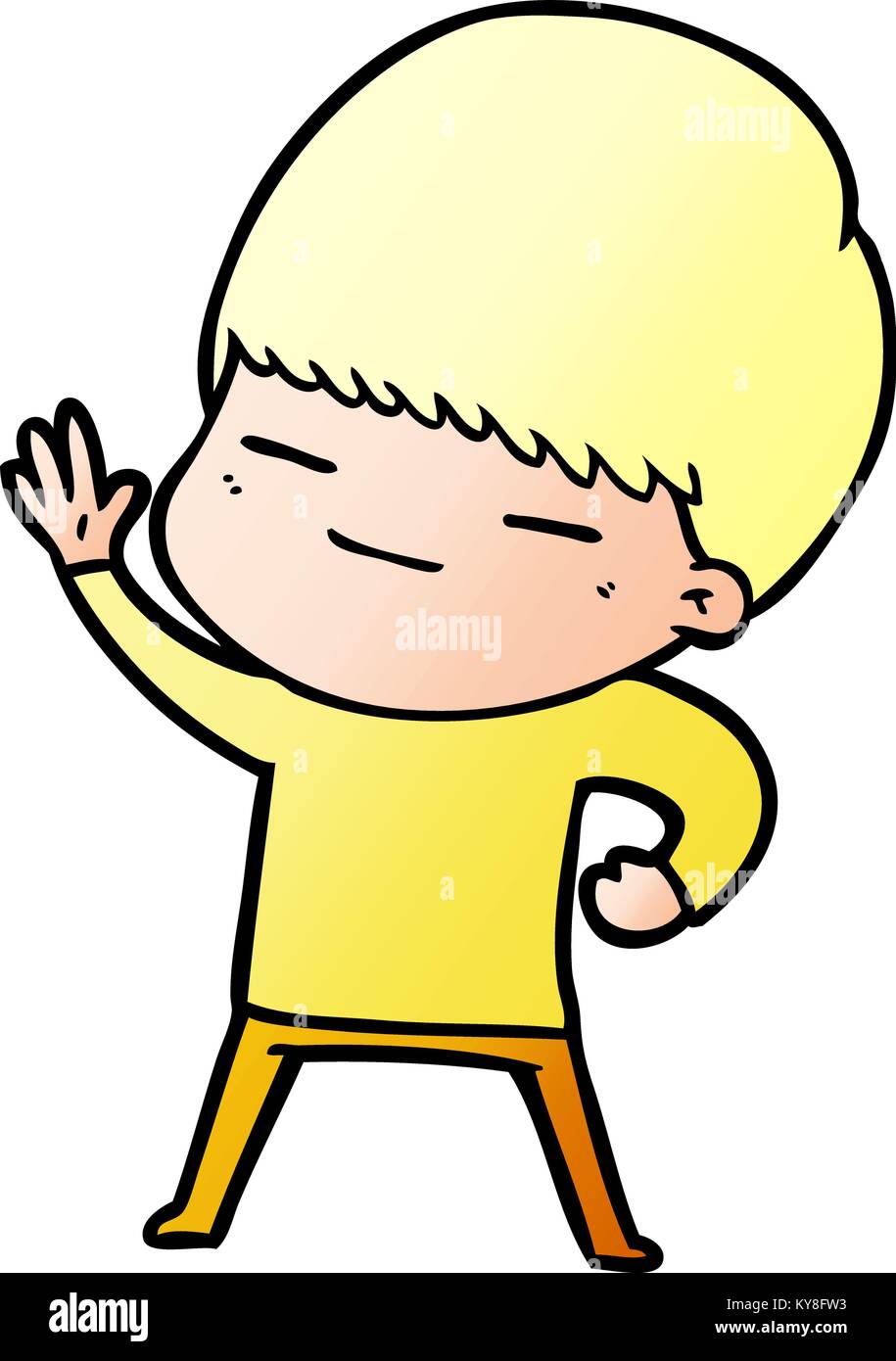 cartoon smug boy Stock Vector Image & Art - Alamy