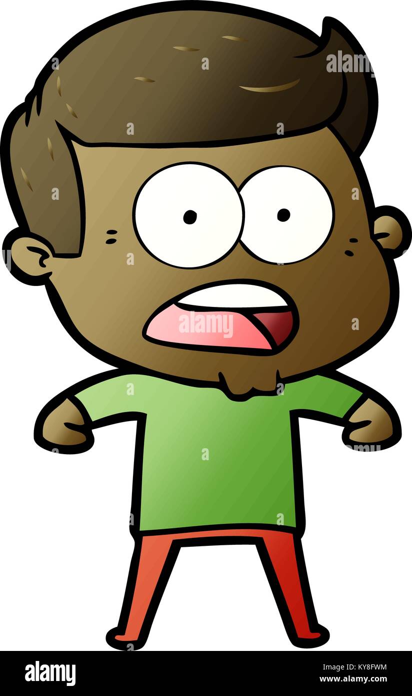 cartoon shocked man Stock Vector Image & Art - Alamy