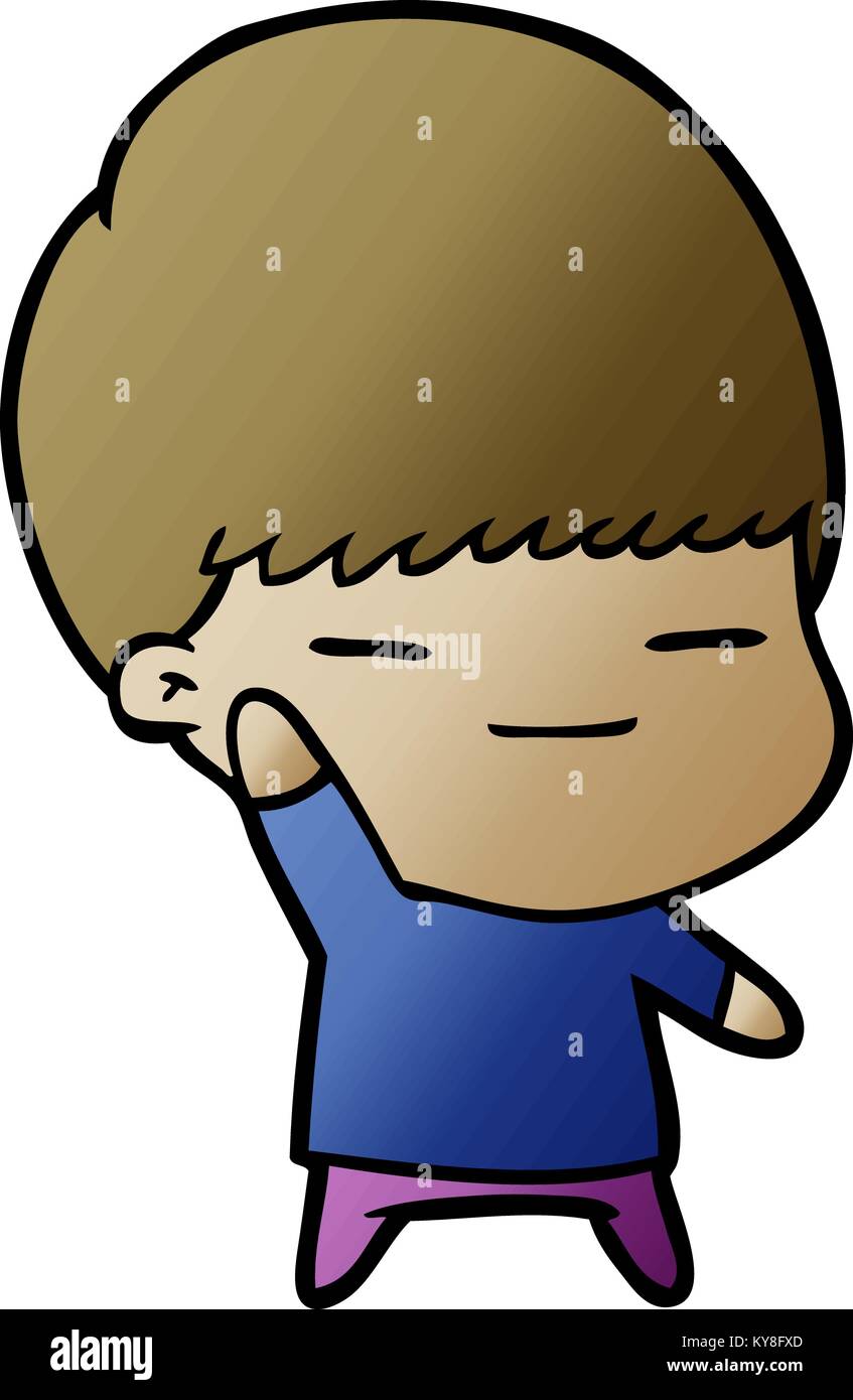 cartoon smug boy Stock Vector Image & Art - Alamy