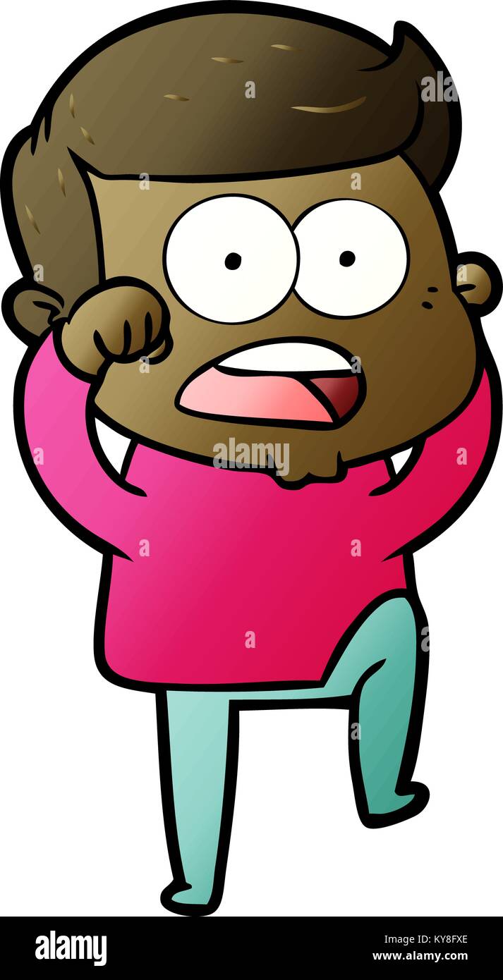 cartoon shocked man Stock Vector Image & Art - Alamy