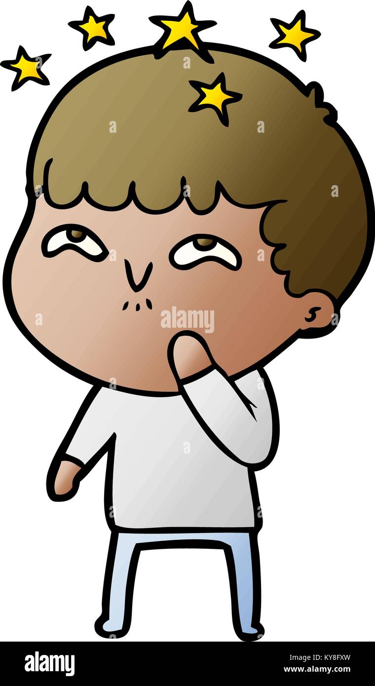 cartoon amazed boy Stock Vector Image & Art - Alamy