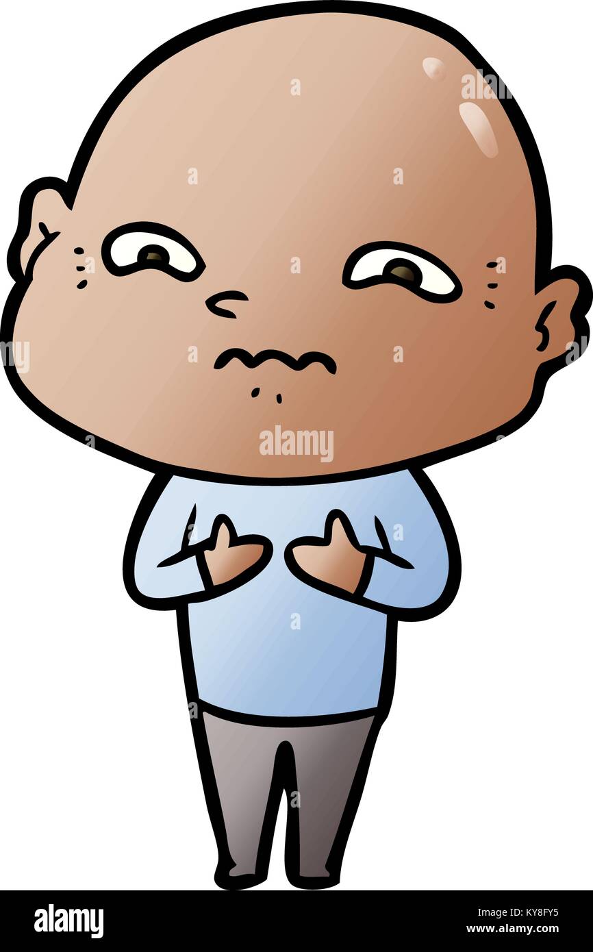 cartoon nervous man Stock Vector Image & Art - Alamy